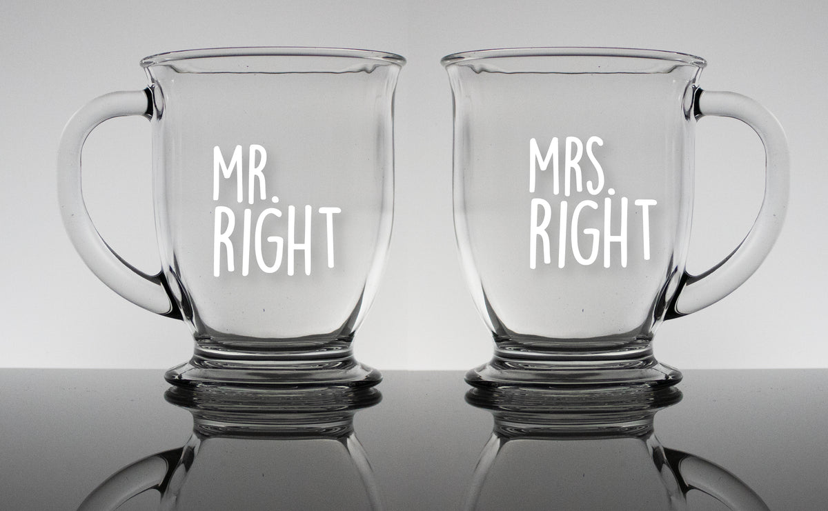 Mr. & Mrs. Right - 16oz Coffee Mug – Duel Drinkware